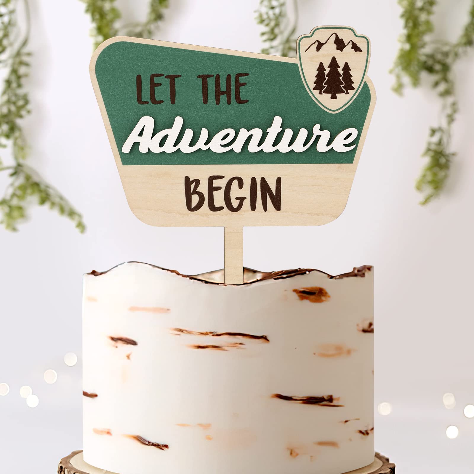 Amazon.com: Huray Rayho National Park Cake Topper Let the Adventure ...