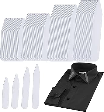 Amazon.com: Wahijihe 112 PCS Collar Stays for Men's Dress Shirts ...