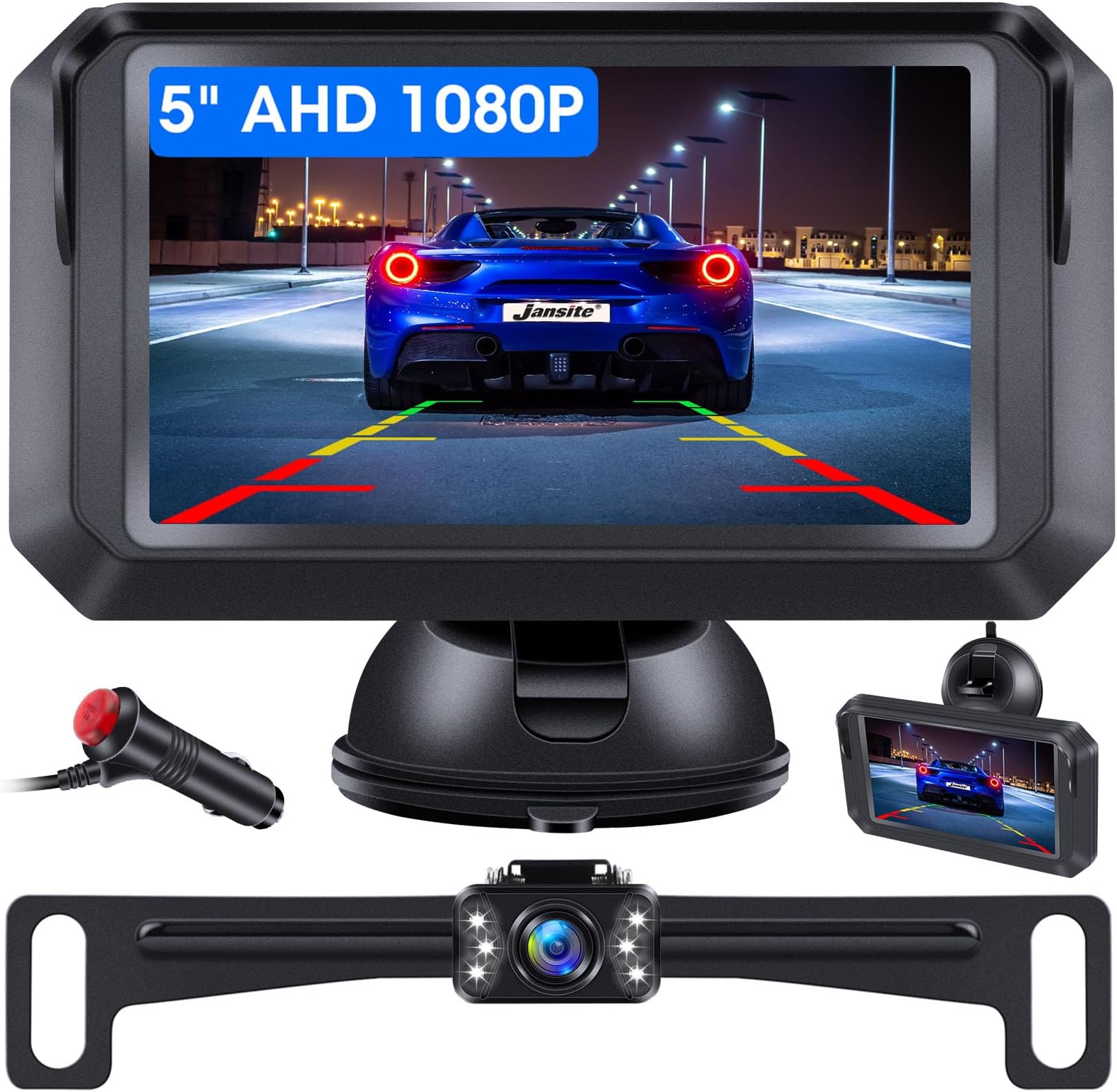 Amazon.com: 【5" AHD 1080P】 Back Up Camera for Cars Back Up Camera ...