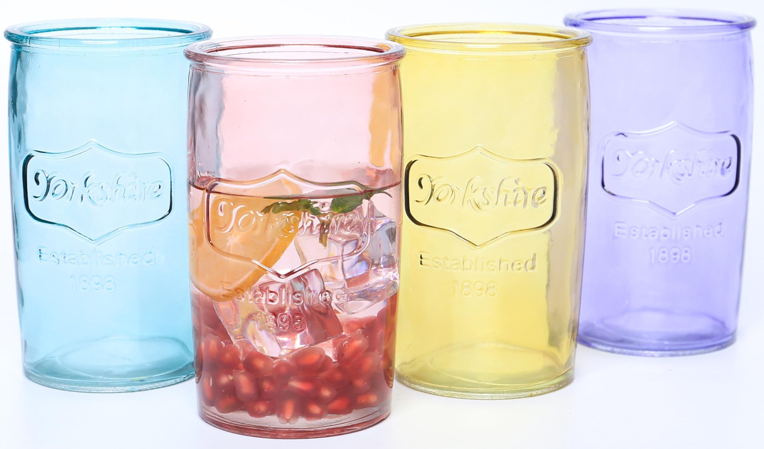 Amazon.com: Home Essentials Retroware Ice Cold Glassware Set of 4, 20-Ounce