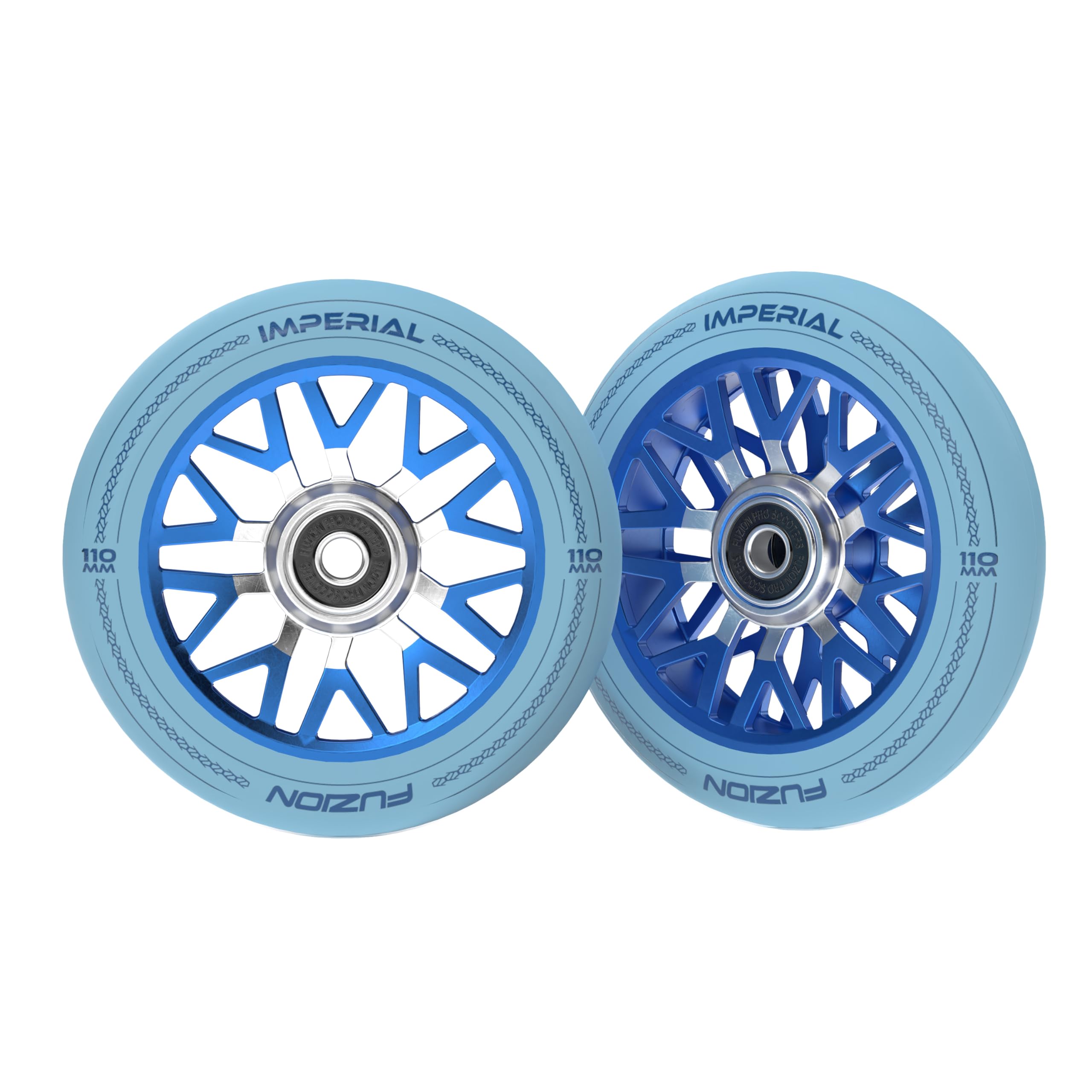 Amazon.com: Fuzion Imperial Pro Scooter Wheels 110mm x 24mm - Pro ...