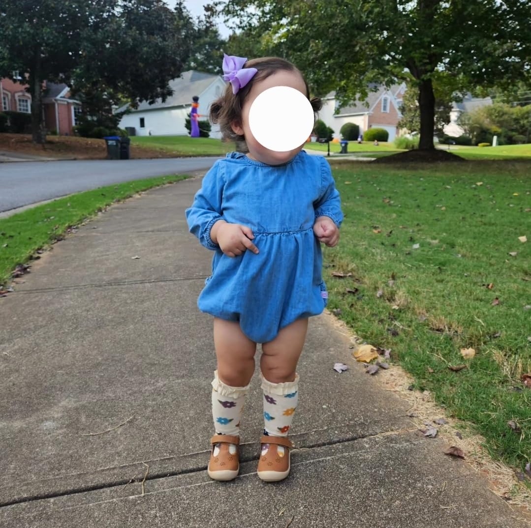 Amazon.com: RuffleButts® Girls 3-Pack Knee High Socks with Ruffles ...