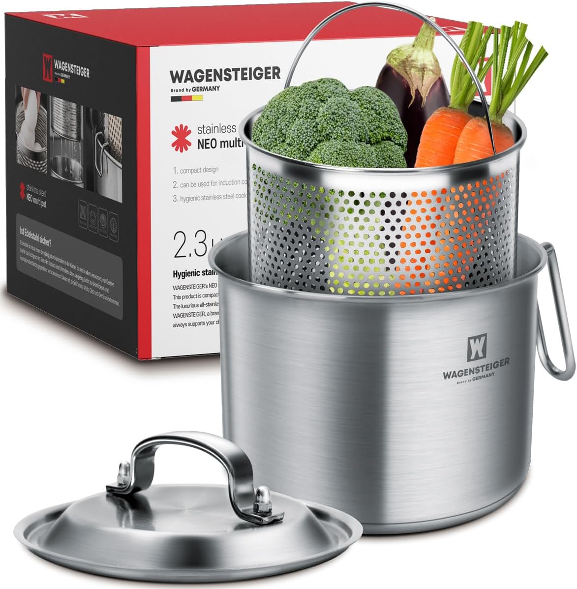 Amazon.com: WAGENSTEIGER Stainless Steel Asparagus Vegetable Steamer ...