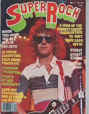 SUPER ROCK Magazine February 1978 KISS Led Zeppelin Starz Peter ...