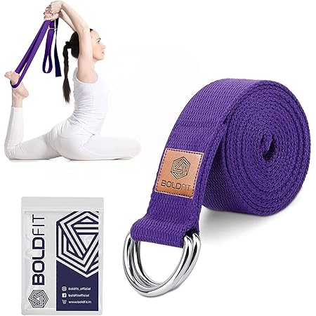 Proberos® Yoga Belt for Women Men, 5 Loops Yoga Strap for Stretching ...