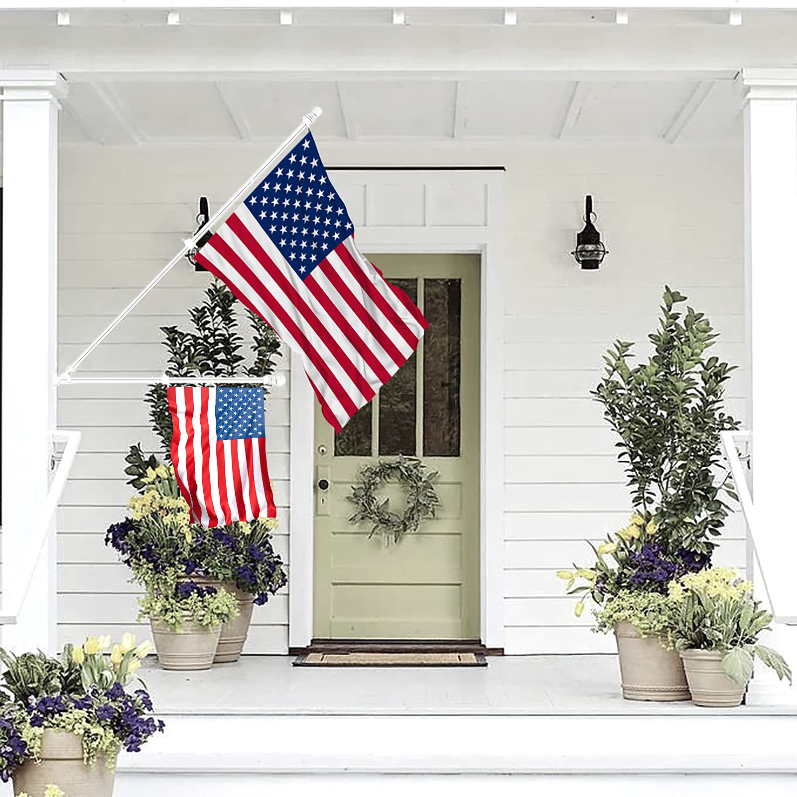 Snapklik.com : ZMTECH Flag Pole, 6 FT Stainless Steel Flag Poles For ...