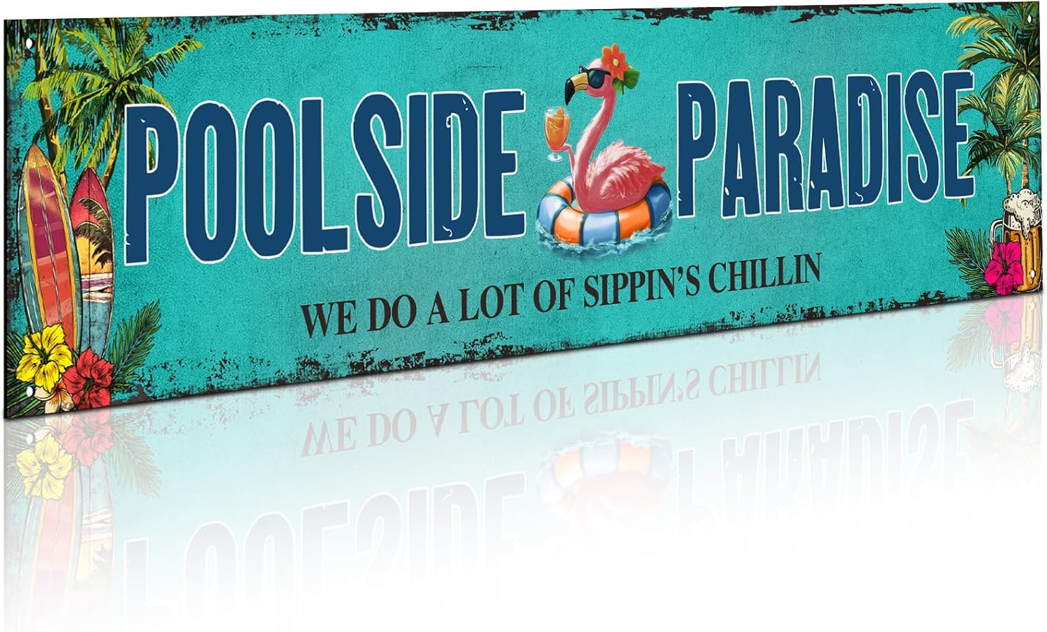 Amazon.com : Memorywuu Pool Decorations Outdoor Poolside Paradise ...