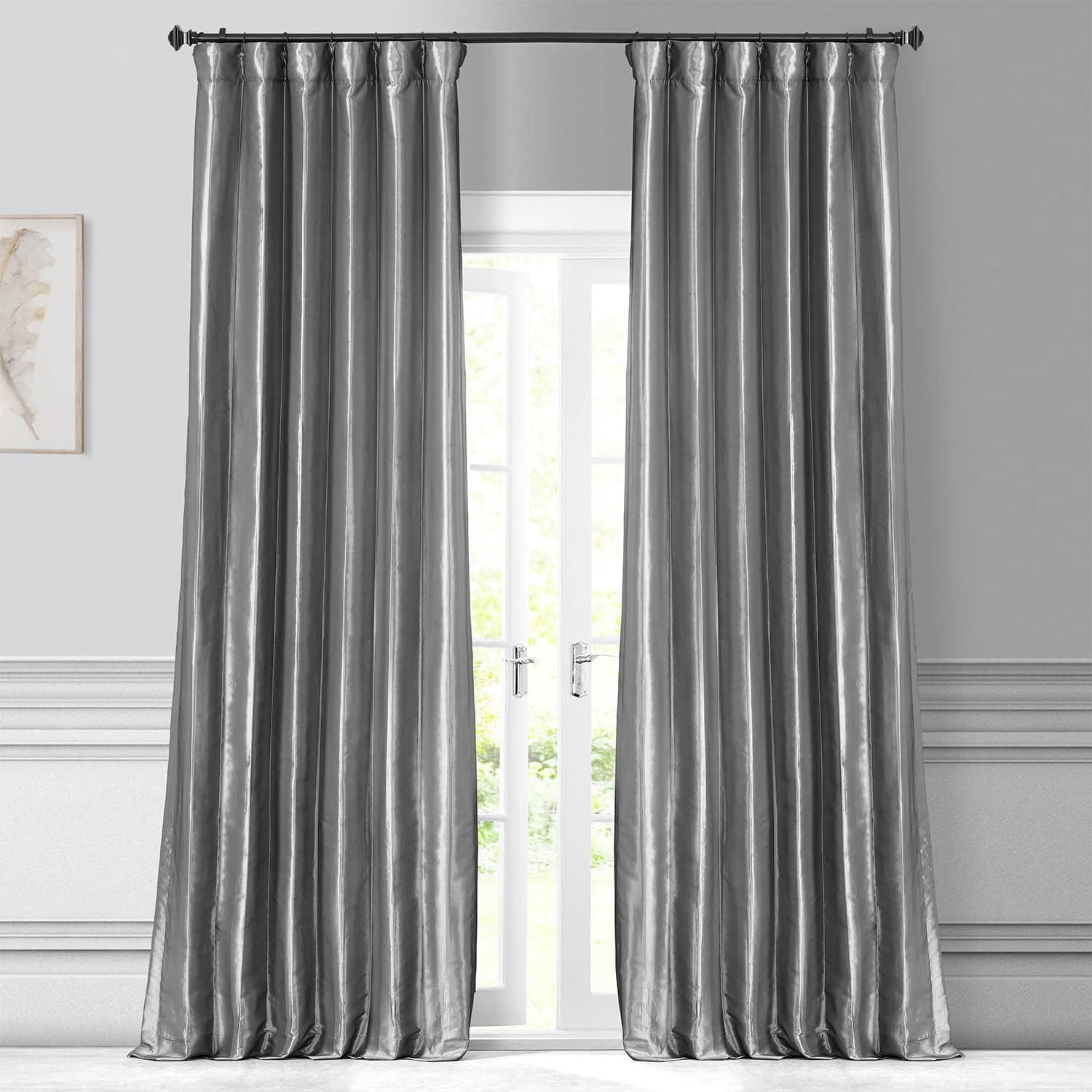 Amazon.com: HPD Half Price Drapes Faux Silk Taffeta Curtains for ...