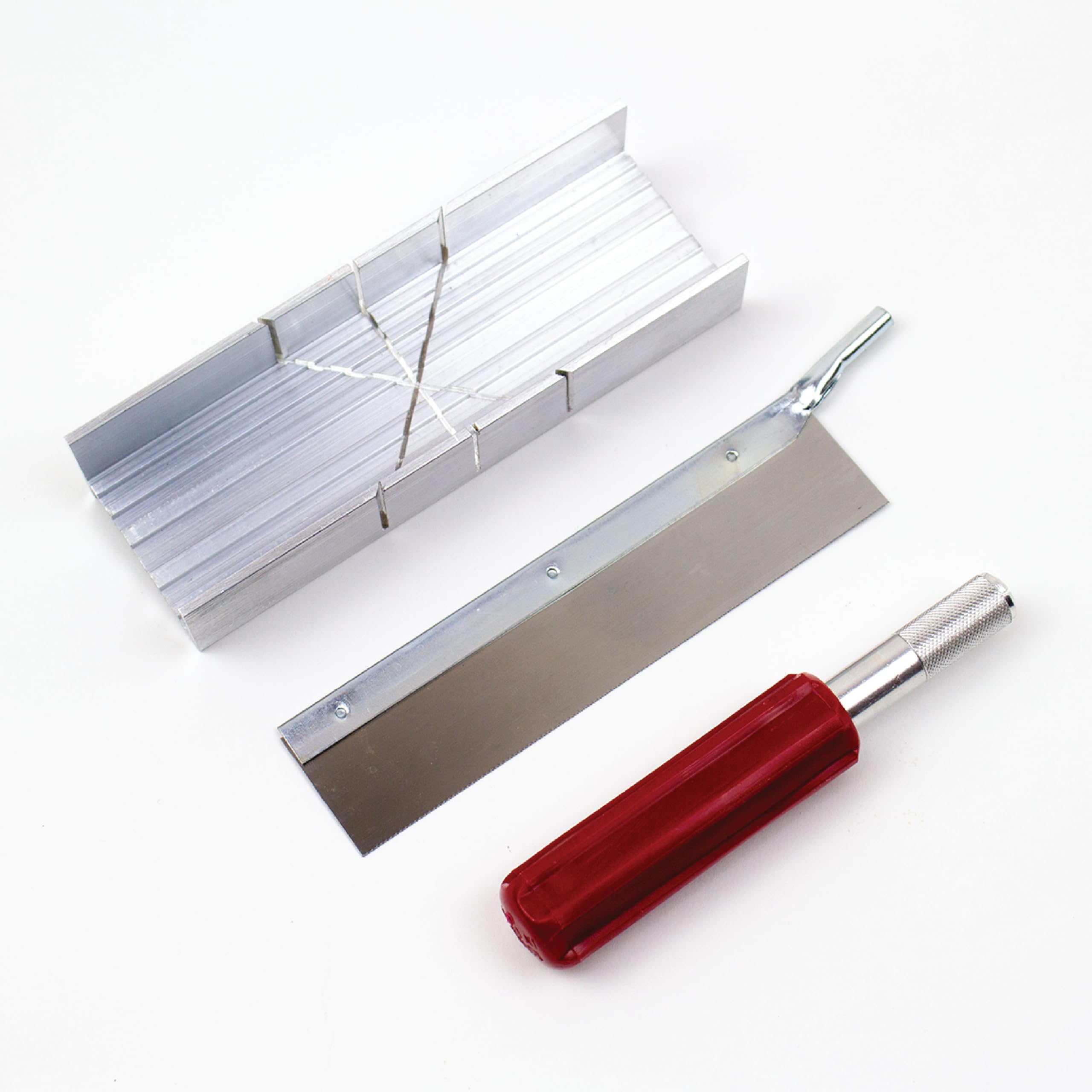 Excel Blades Metal Mitre Box Set With Handle and Razor Pull Saw Blade ...