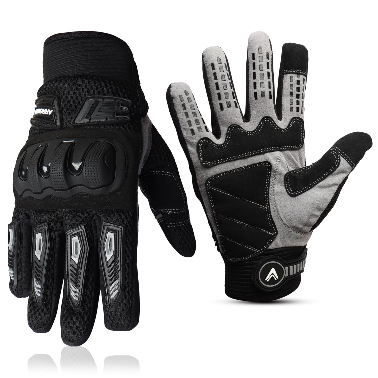 Bike Riding Hand Gloves Accessories for Men | Full Finger Gloves with ...