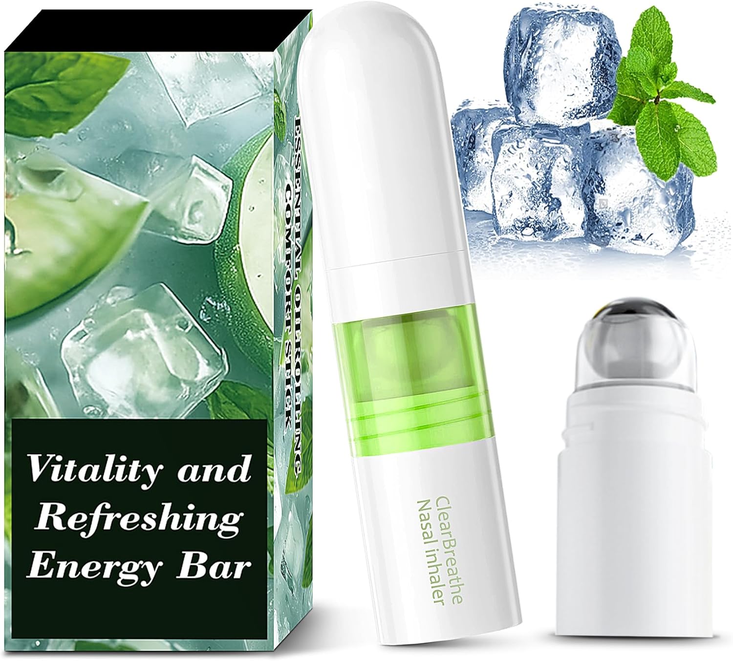 Amazon.com: EXQUISLIFE Mint Nasal Stick with Peppermint Oil - Drug-Free ...