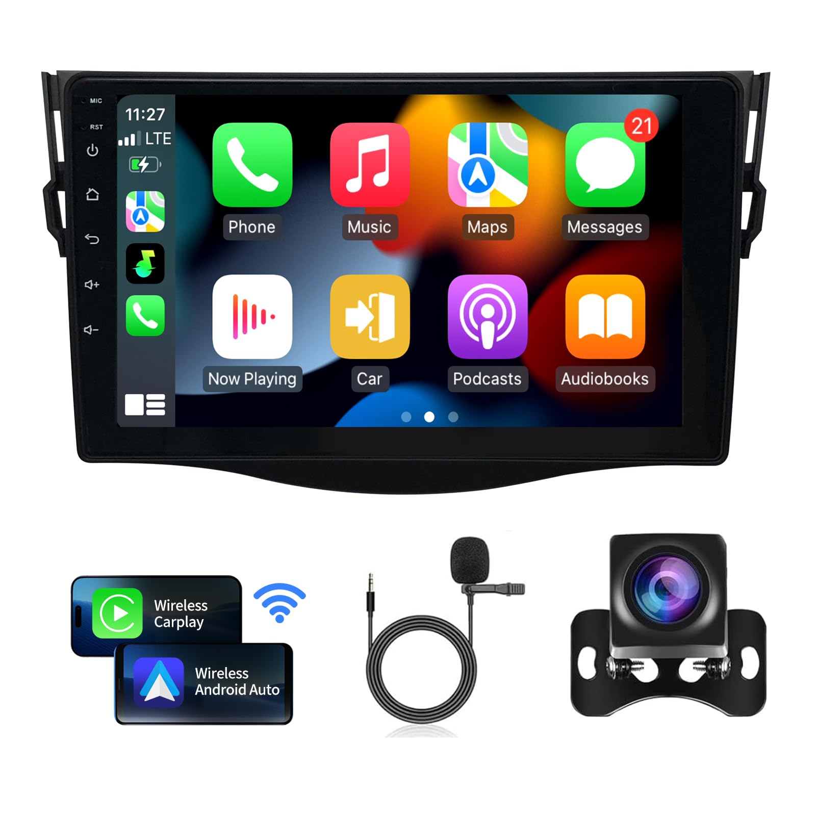 Amazon.com: for Toyota RAV4 Radio 2006-2012 9 Inch Android 14 Car ...