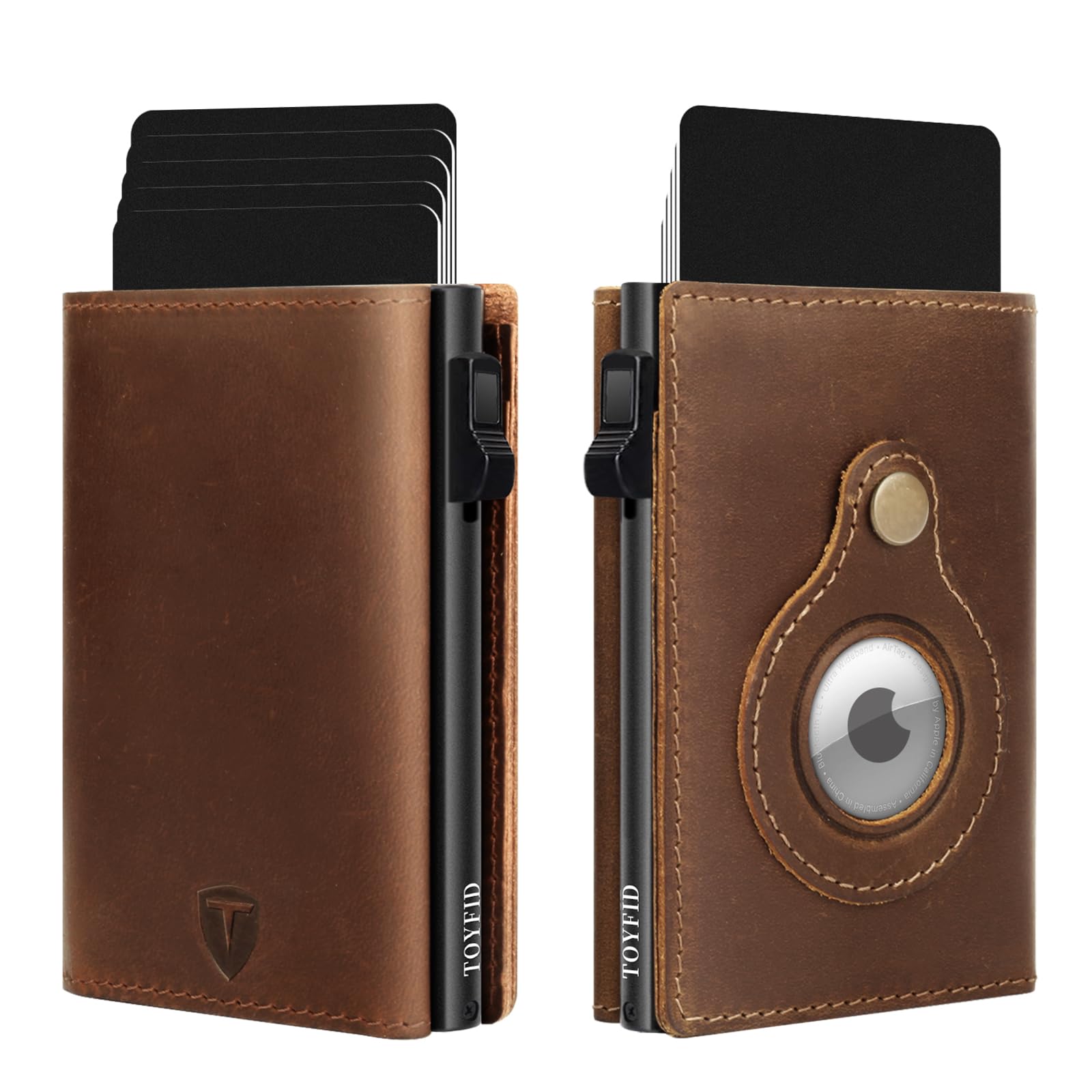 Amazon.com: Minimalist Wallet for Men - Pop Up Wallet with Holder for ...