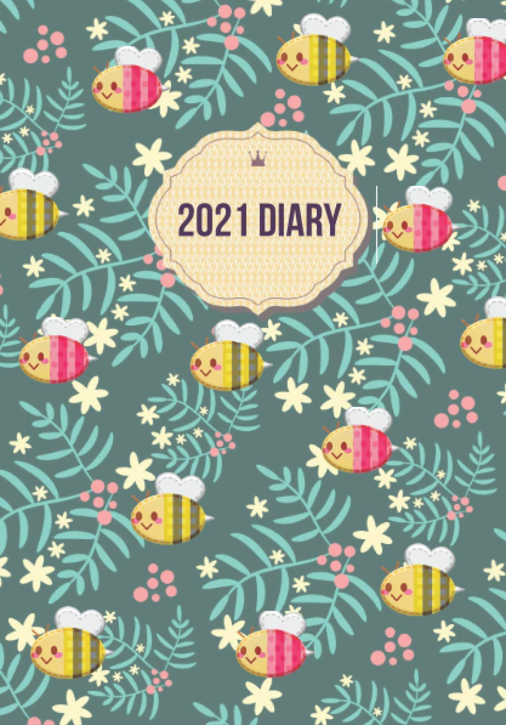 2021 Diary: A5 Week To View Dated Planner Agenda Organiser Calendar ...