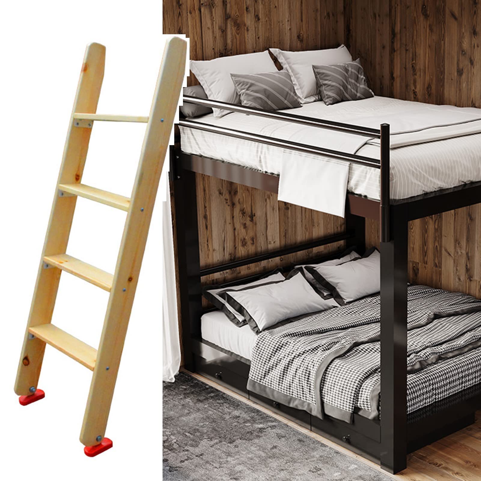 Wooden Bunk Bed Ladder Only BASIC WOOD BUNK OR LOFT BED LADDER | Room