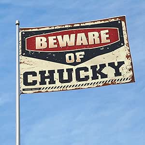 Amazon.com : Flags For Room Decor Beware Of Chucky Flag Flag For Room ...