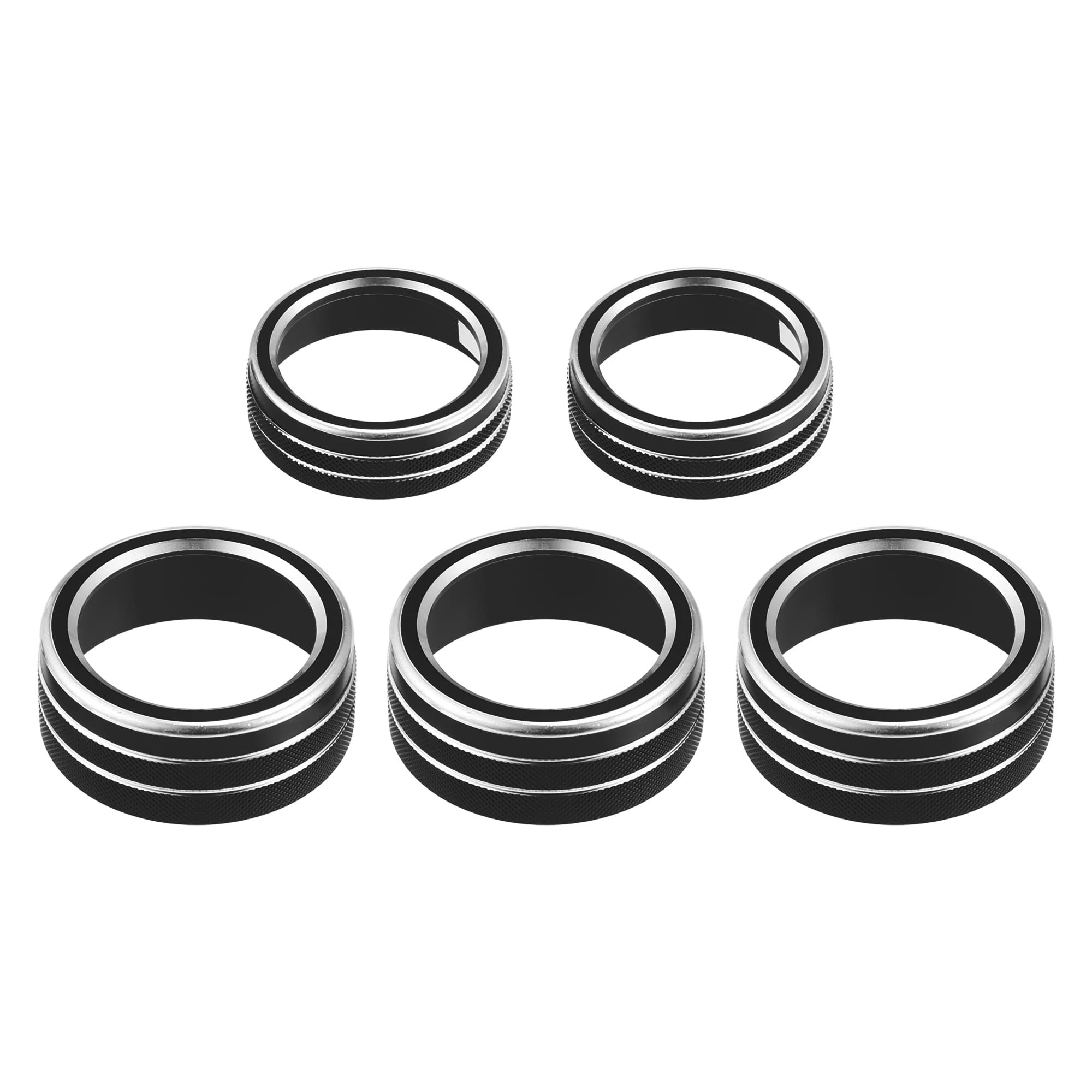 Amazon.com: X AUTOHAUX 5pcs Air Conditioner Knob Ring Covers Volume ...