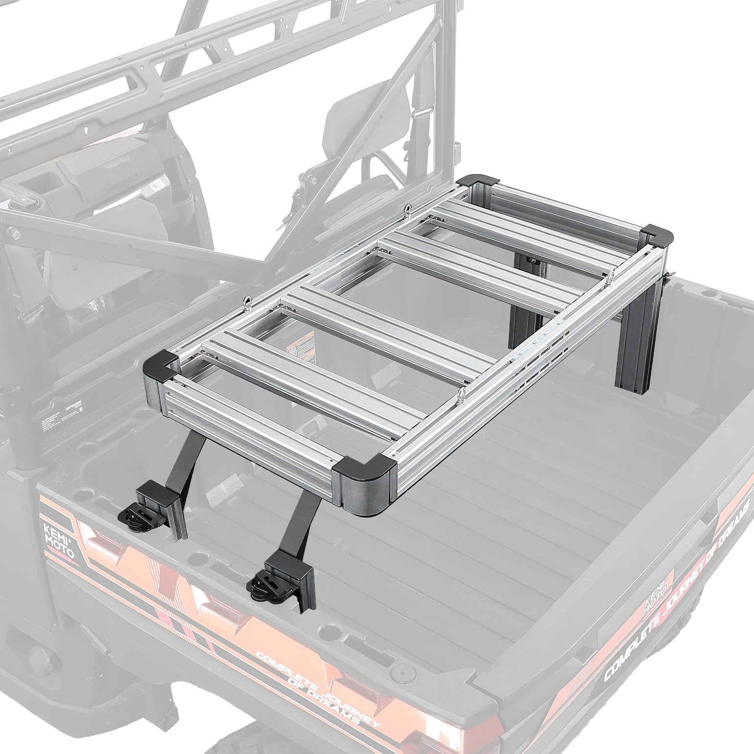 Amazon.com: KEMIMOTO UTV Bed Rack Compatible with Ranger, Heavy Duty ...