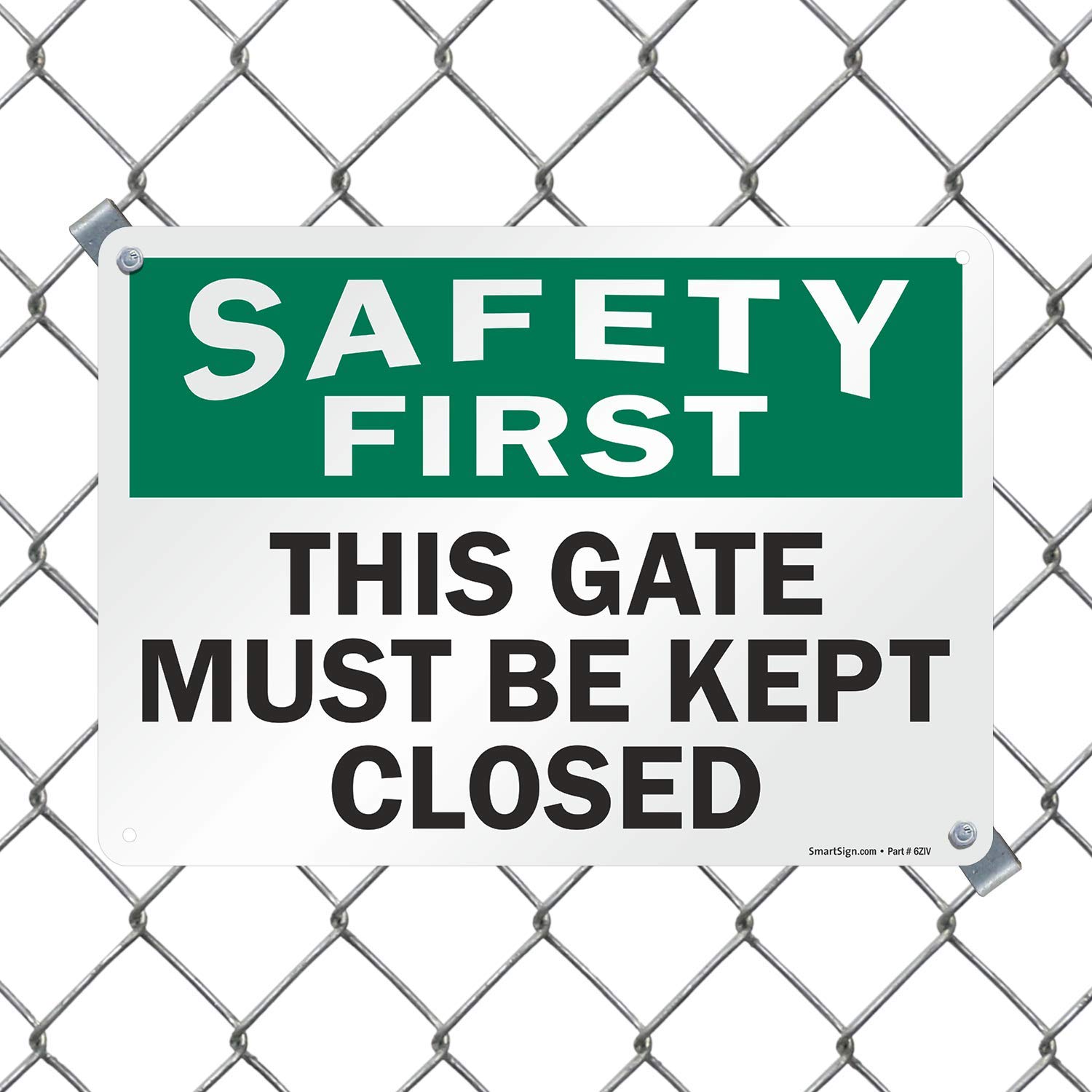 Buy SmartSign Safety First - This Gate Must Be Kept Closed Sign | 10 x ...