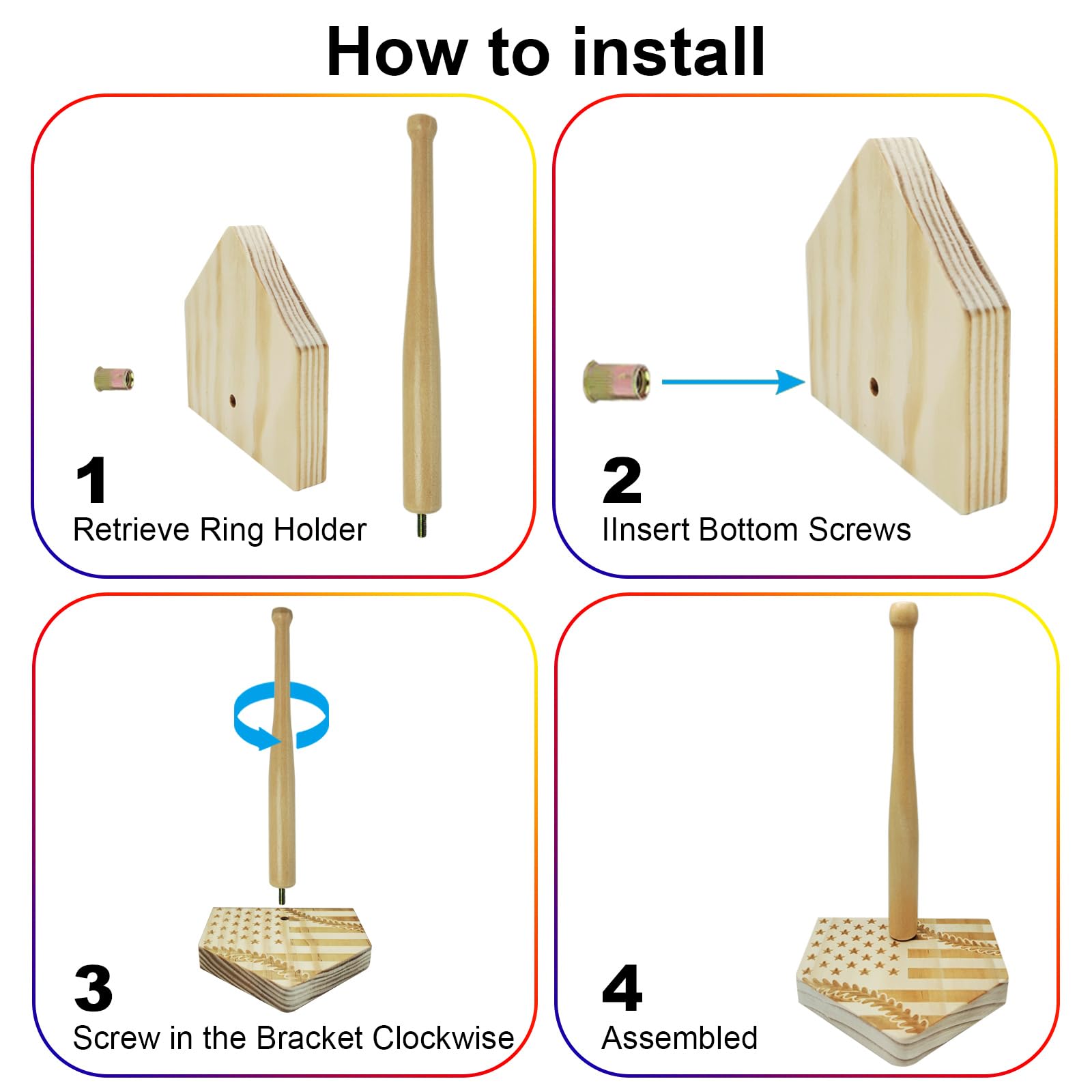 Snapklik.com : Baseball Ring Holder Softball Ring Display Case ...