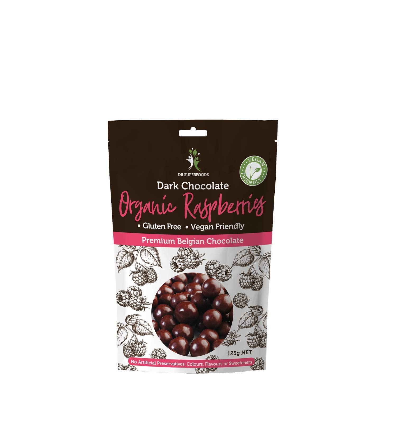 Dr Superfoods Organic Raspberries Dark Chocolate, 1 Count : Amazon.com ...