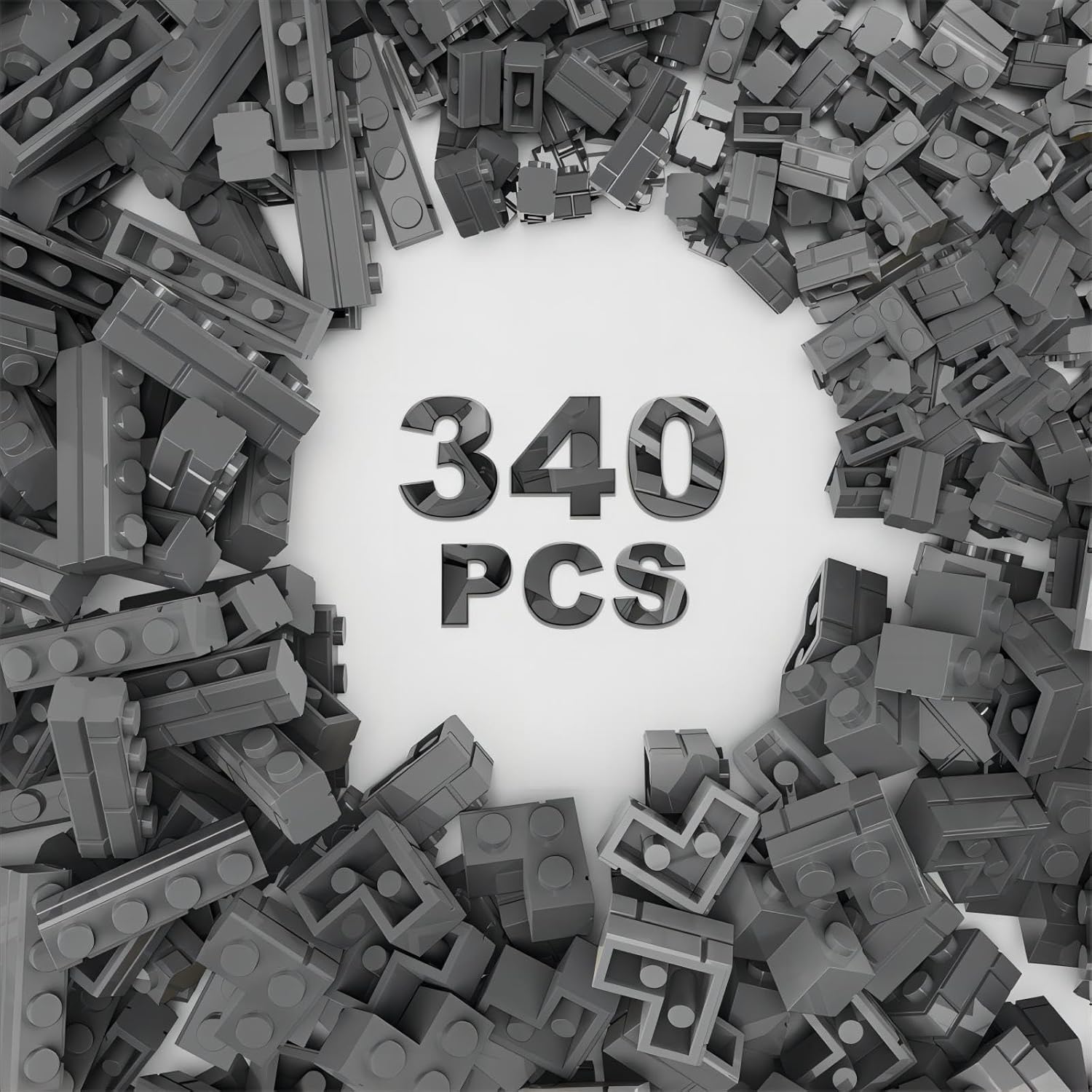 Amazon.com: Newbeoding Classic Building Bricks, 340 Pcs Masonry Profile ...