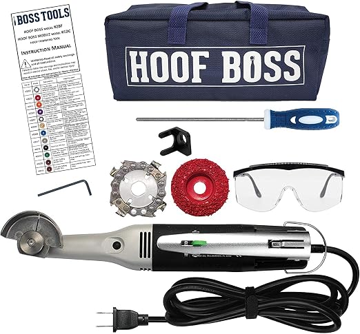 Amazon.com: Hoof Boss - Horse Hoof Trimmers Basic Electric Set 110v ...