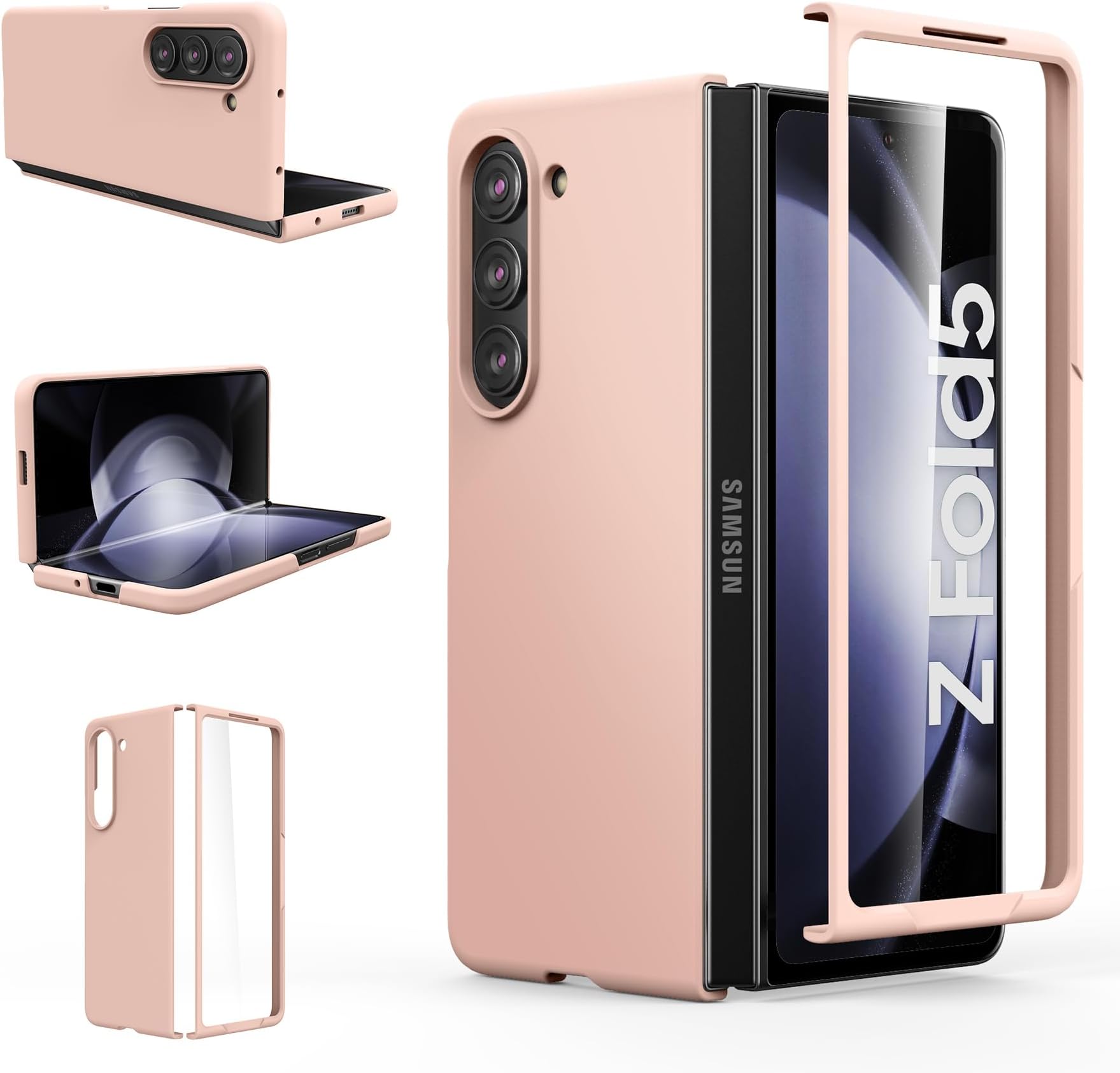 Amazon.com: Foluu Slim Fit Case for Samsung Galaxy Z Fold 5 Case, with ...