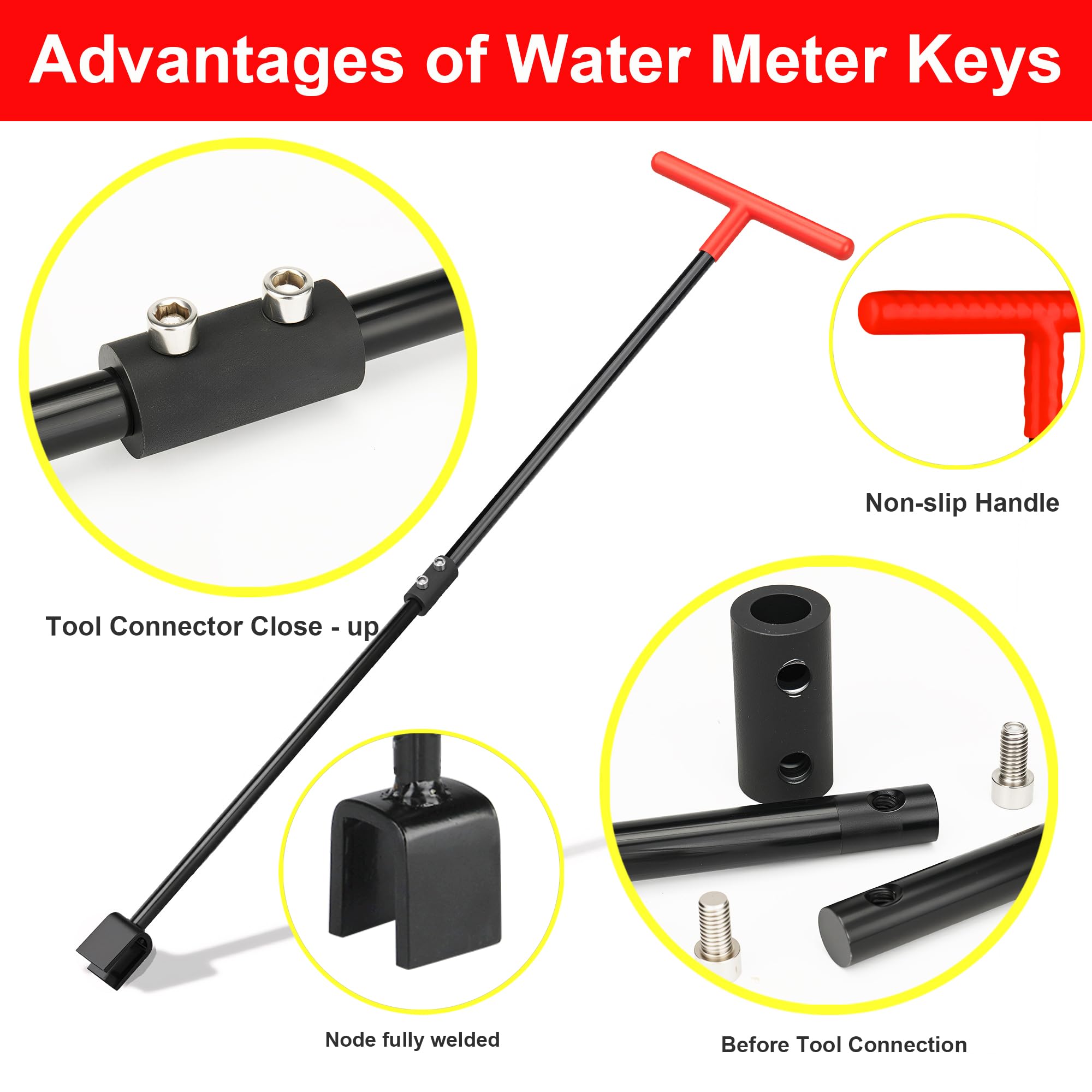 Snapklik.com : Manalete Water Meter Key 32 Inch