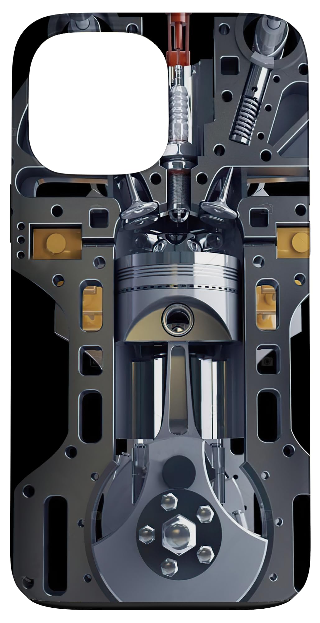 Amazon.com: iPhone 13 Pro Max Mechanic Engine Metal Piston Cylinders ...