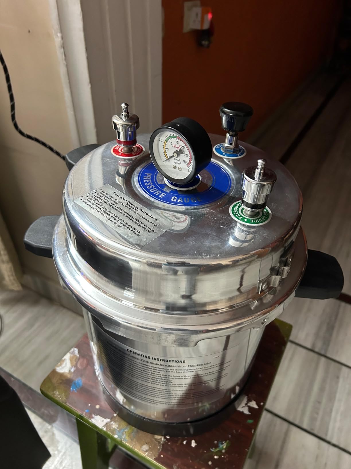 LIFEX Autoclave Sterilizer 13 Litre (9" Dia. x 11.5''H) with 8" x 8 ...