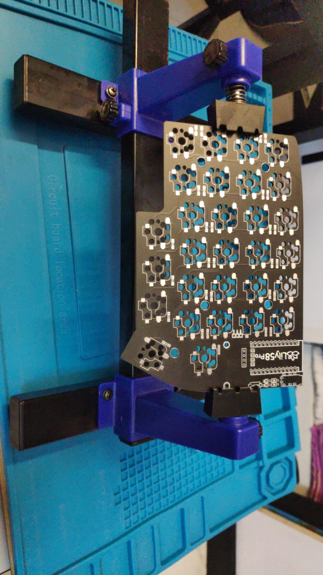 360 Degree Rotation Adjustable Printed Circuit Board Holder Frame PCB ...