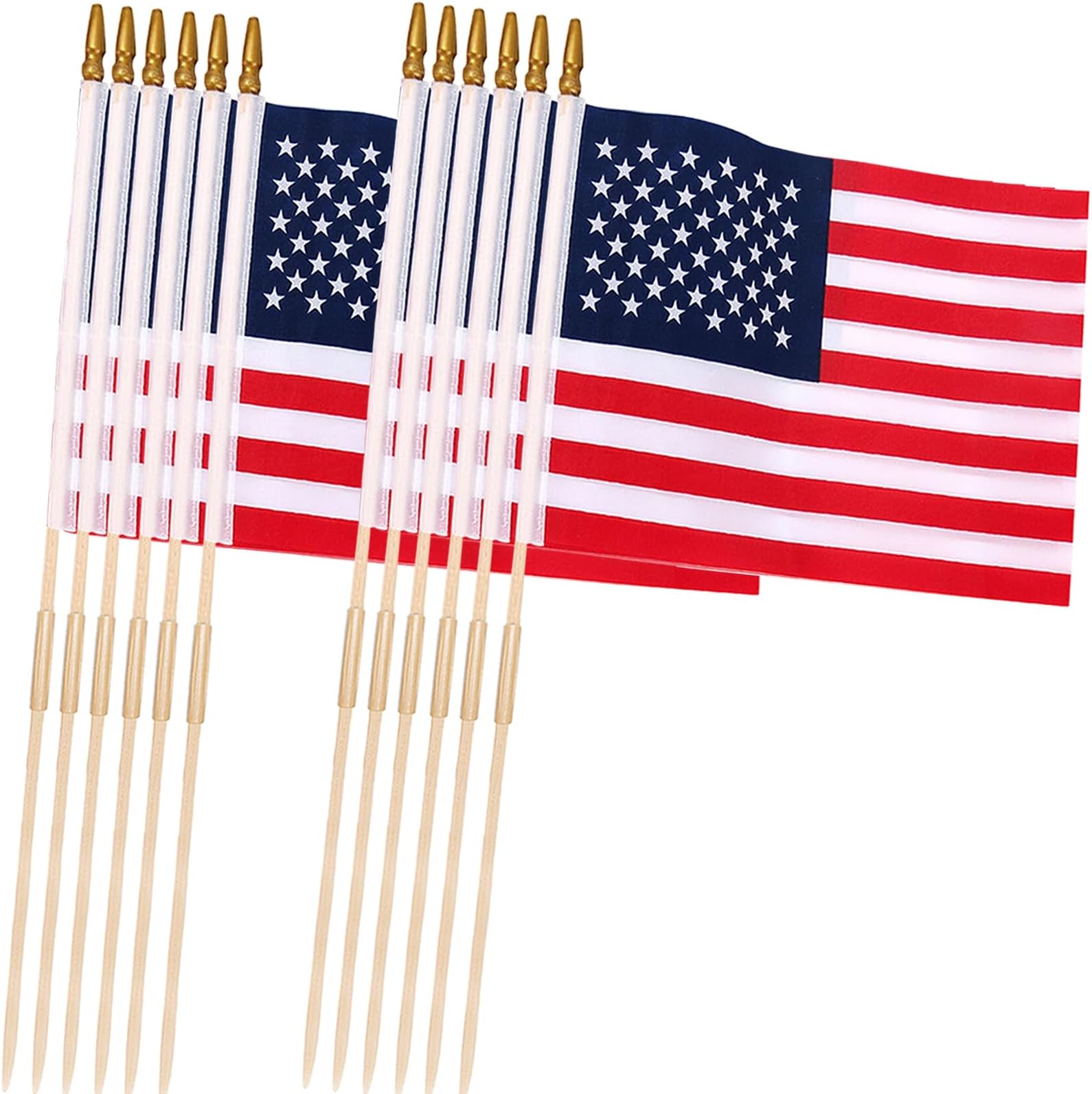 Amazon.com : USA UNITED STATES 12 X 18 INCH STICK FLAG WITH 2 FOOT POLE ...