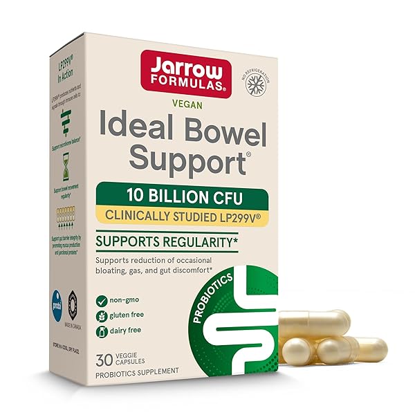 Jarrow Formulas Ideal Bowel Support LP299v, Reduces Bloating, Gas ...