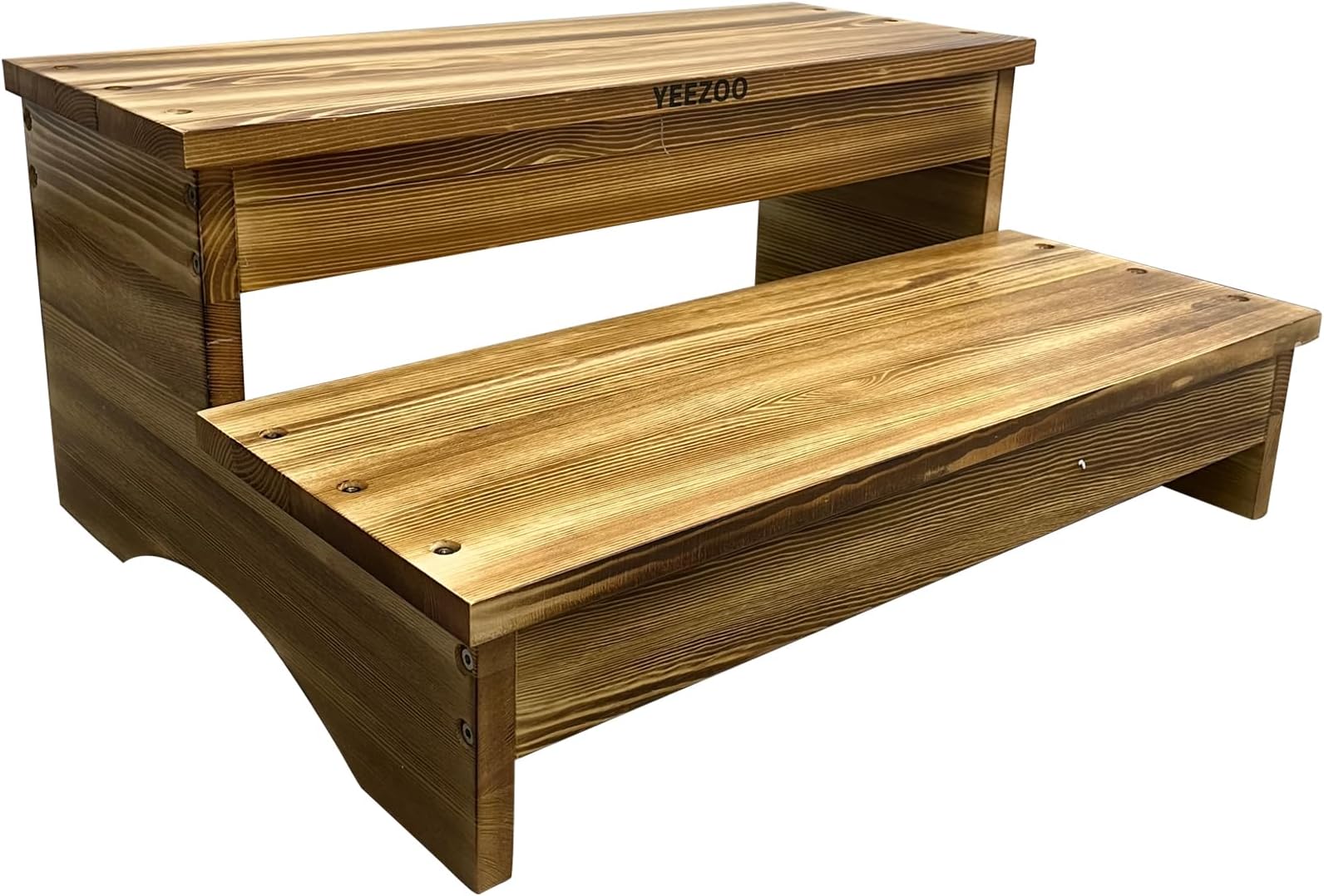 Amazon.com: LAKINGO Solid Wood Step Stool for Adult & Kid 500lb ...