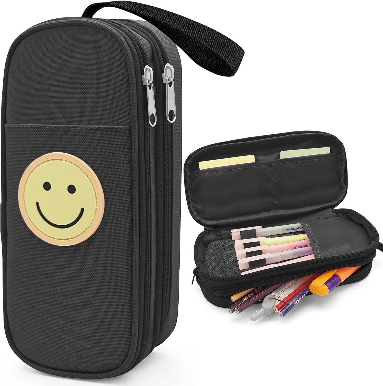 Amazon.com: Preppy Pencil Case for Girls, Large Pencil Pouch for School ...