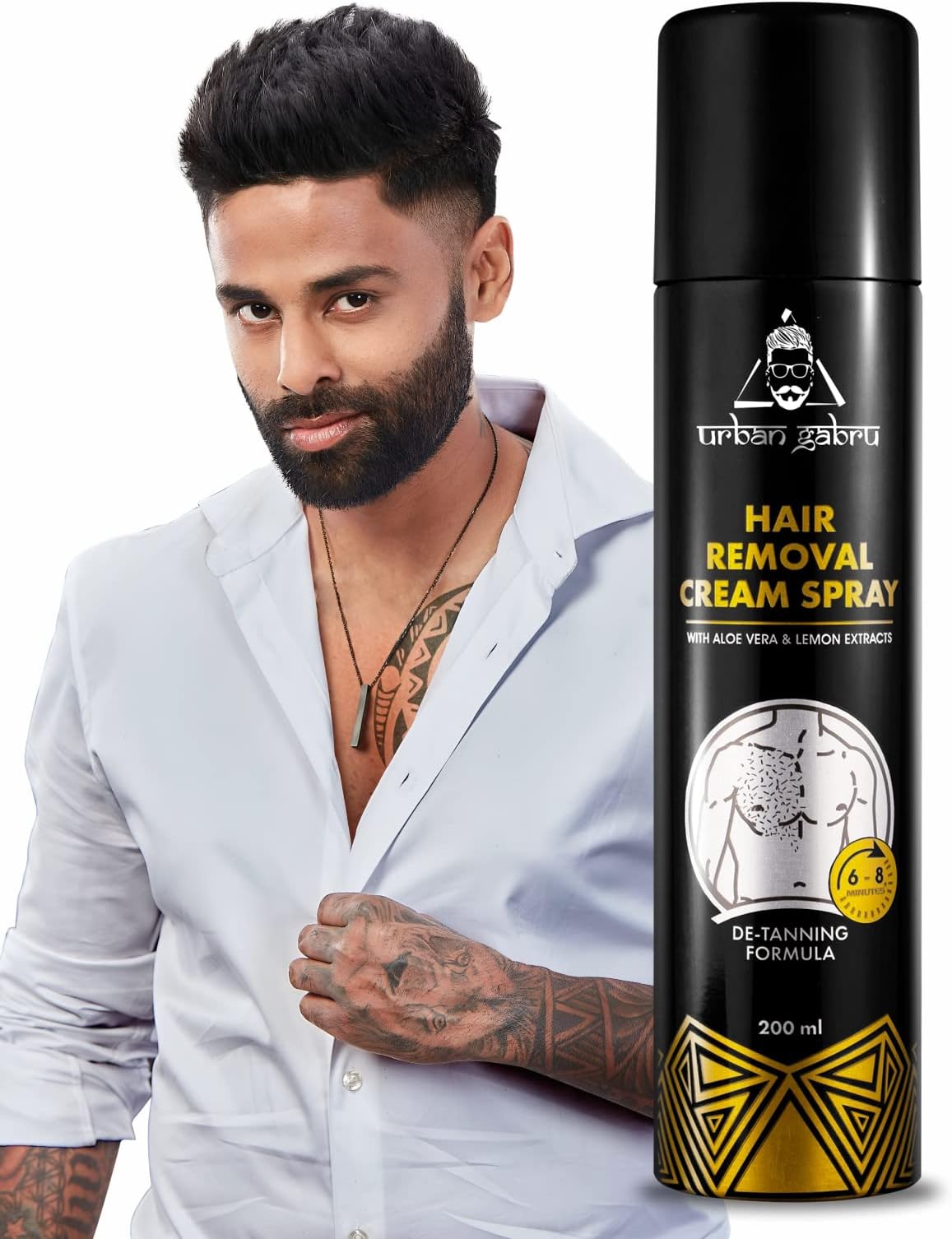 Amazon.com : Urbangabru Hair Removal Cream Spray (6.76 Fl Oz ...