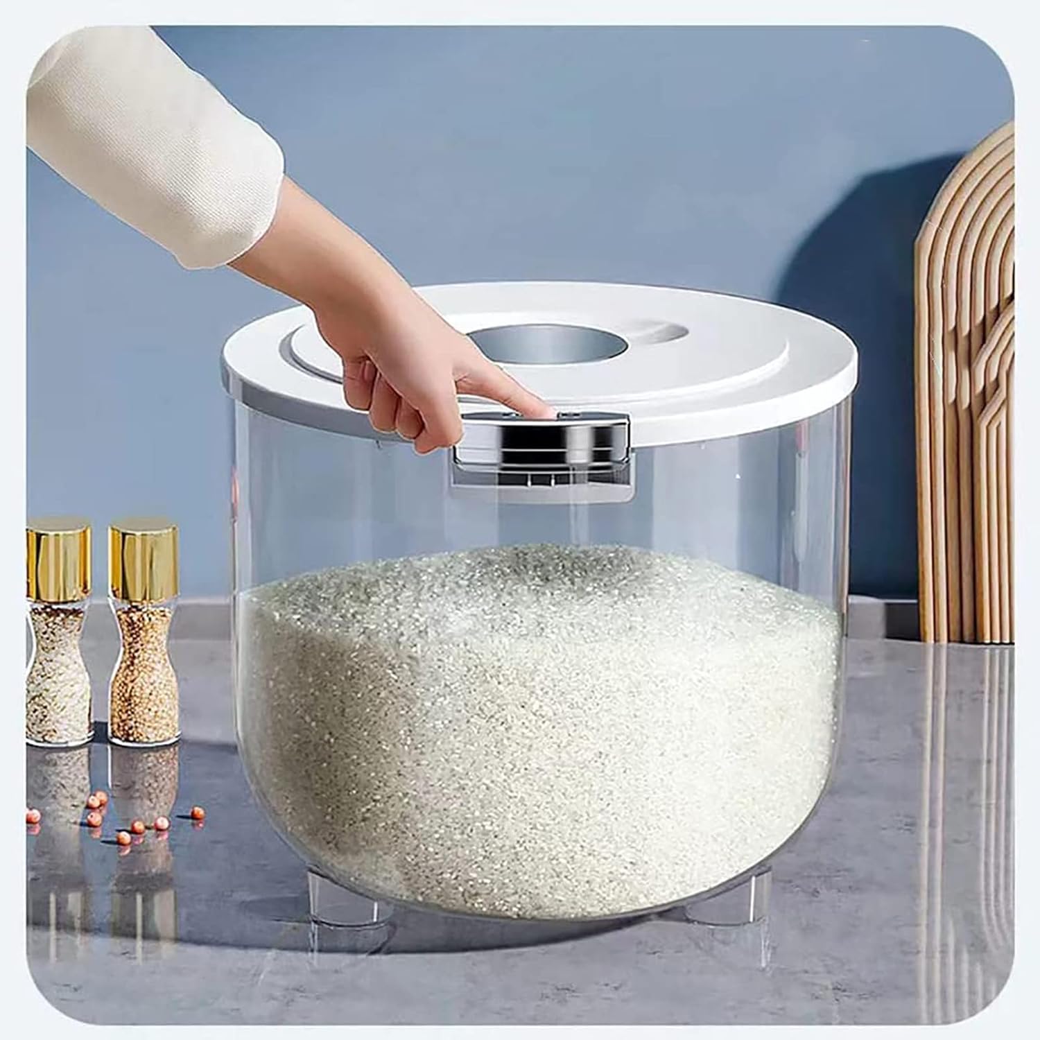 Amazon.com - yuytin Dry Grain, Flour, Grain Dispenser, Rice Container ...