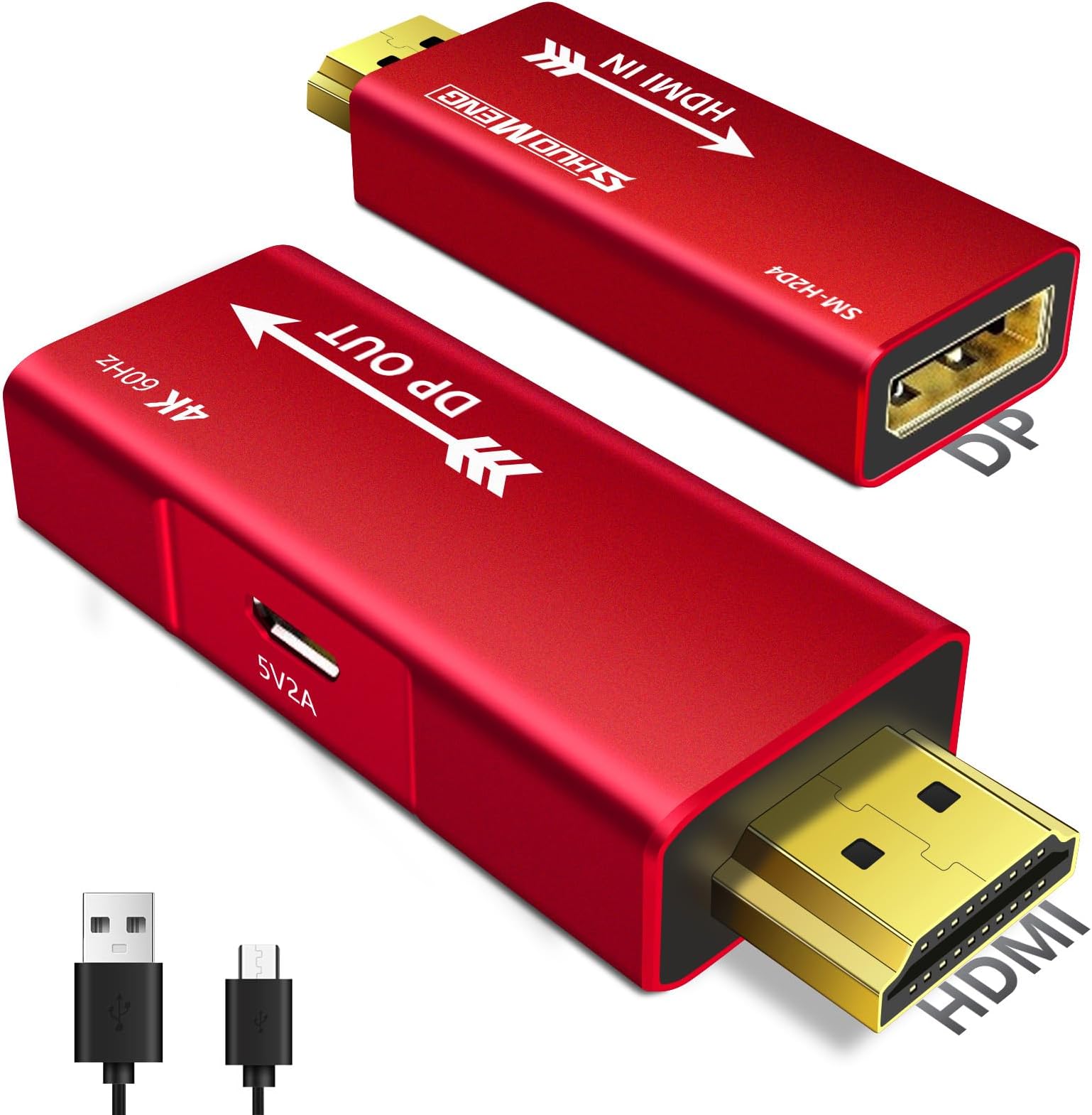 Amazon.com: HDMI to DisplayPort Adapter, 4K@60Hz, 1080p@120Hz, HDMI ...