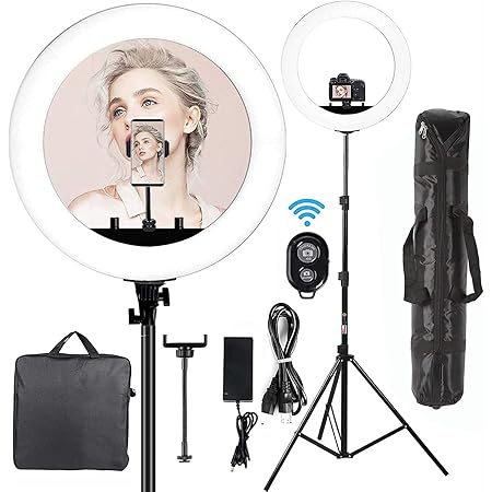 DIGITEK® (DRL-18H C) Professional 46 CM (18" inch) Big LED Ring Light ...