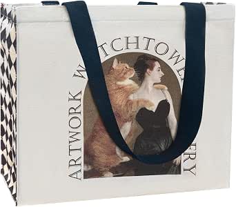 Amazon.com: BROADREAM Aesthetic Canvas Tote Bag - Zippered Shoulder Bag ...