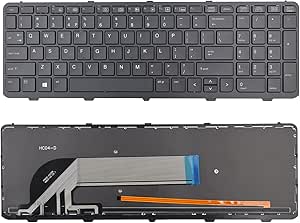 Amazon.com: SUNMALL Nuevo teclado de repuesto para laptop con retroiluminación compatible con HP ...