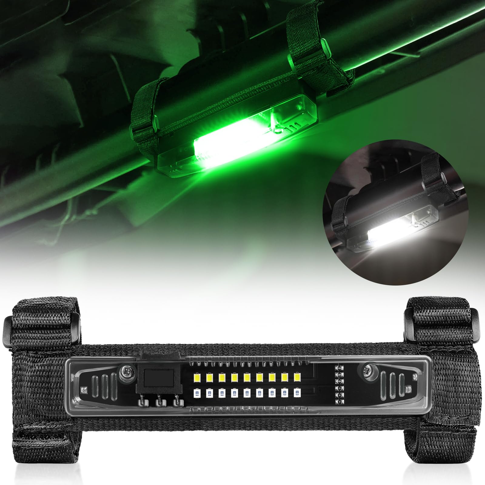 Snapklik.com : Niking Auto UTV Interior Light Universal Roll Bar Mount ...