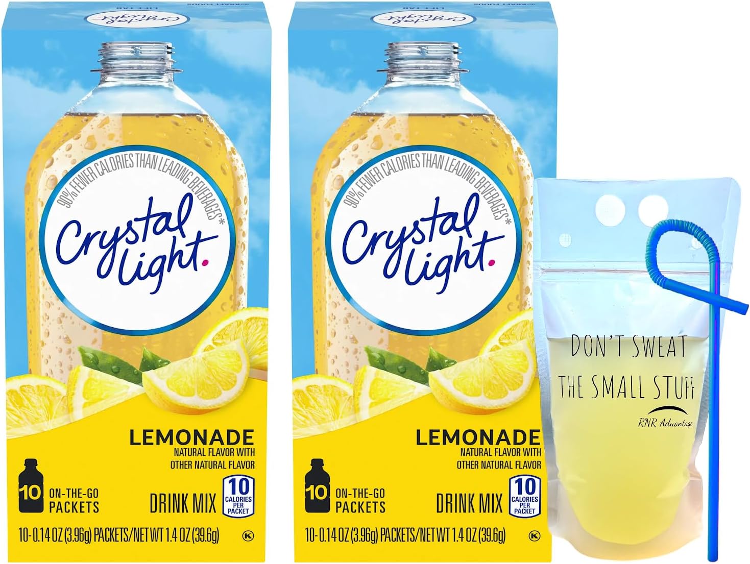 Amazon.com : Crystal Light Lemonade Sugar-Free On-the-Go Drink Packets ...