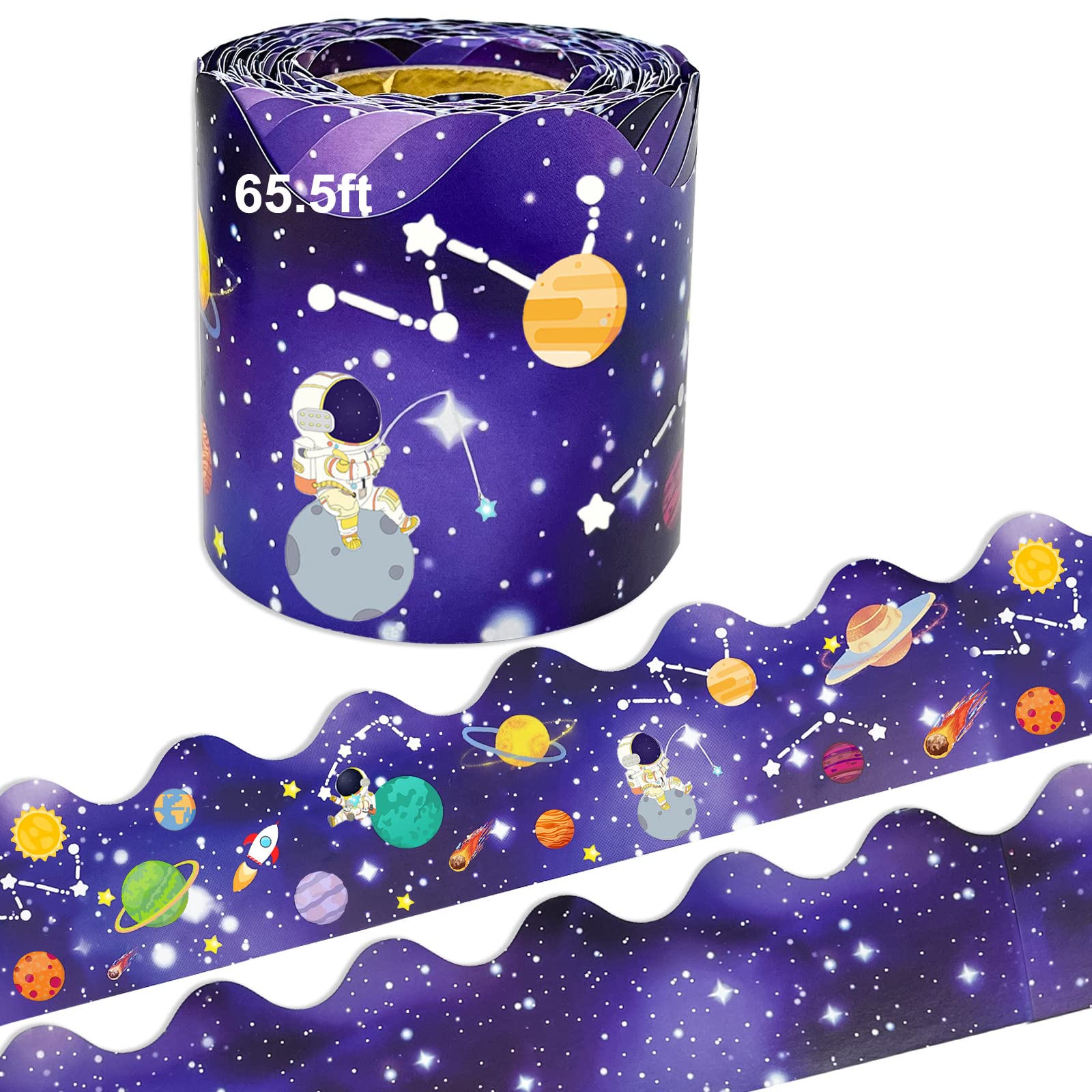 Snapklik.com : Outer Space Bulletin Board Borders Double-Sided Trim ...