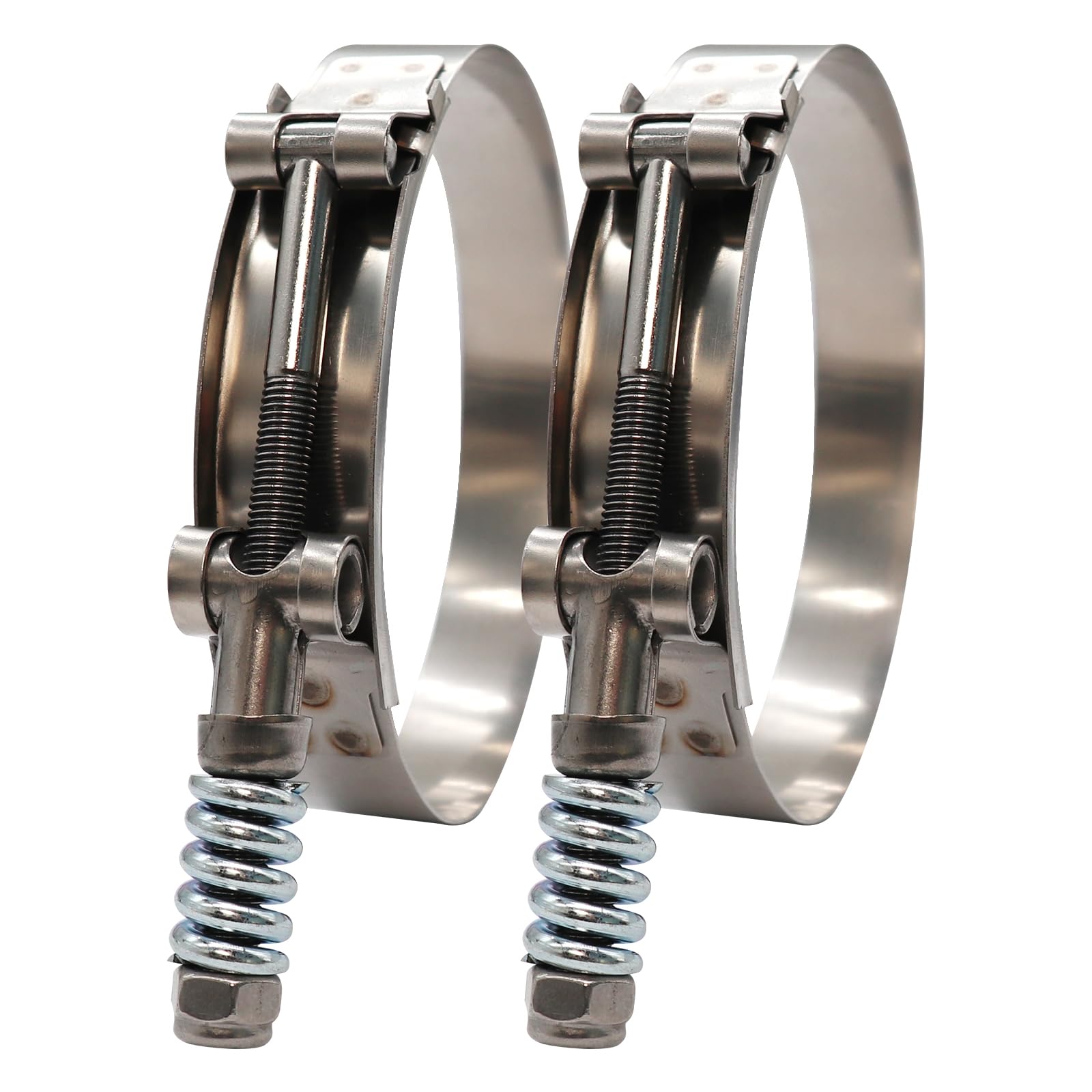 Snapklik.com : 4 Inch T Bolt Hose O.D. Clamp Stainless Steel - Spring ...