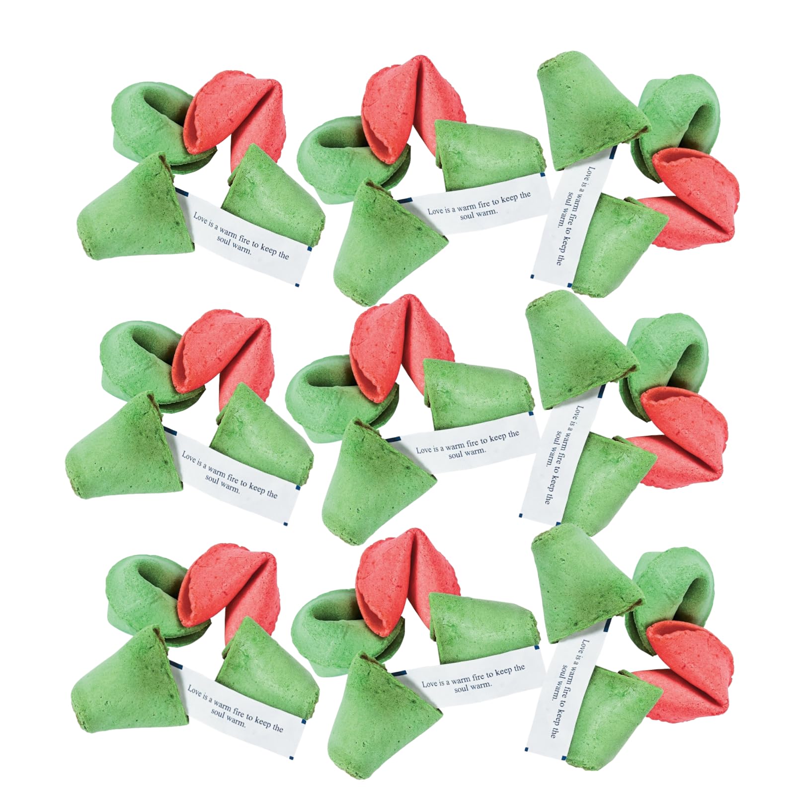 Amazon.com: Christmas Fortune Cookies, Red Green, 100 Count ...