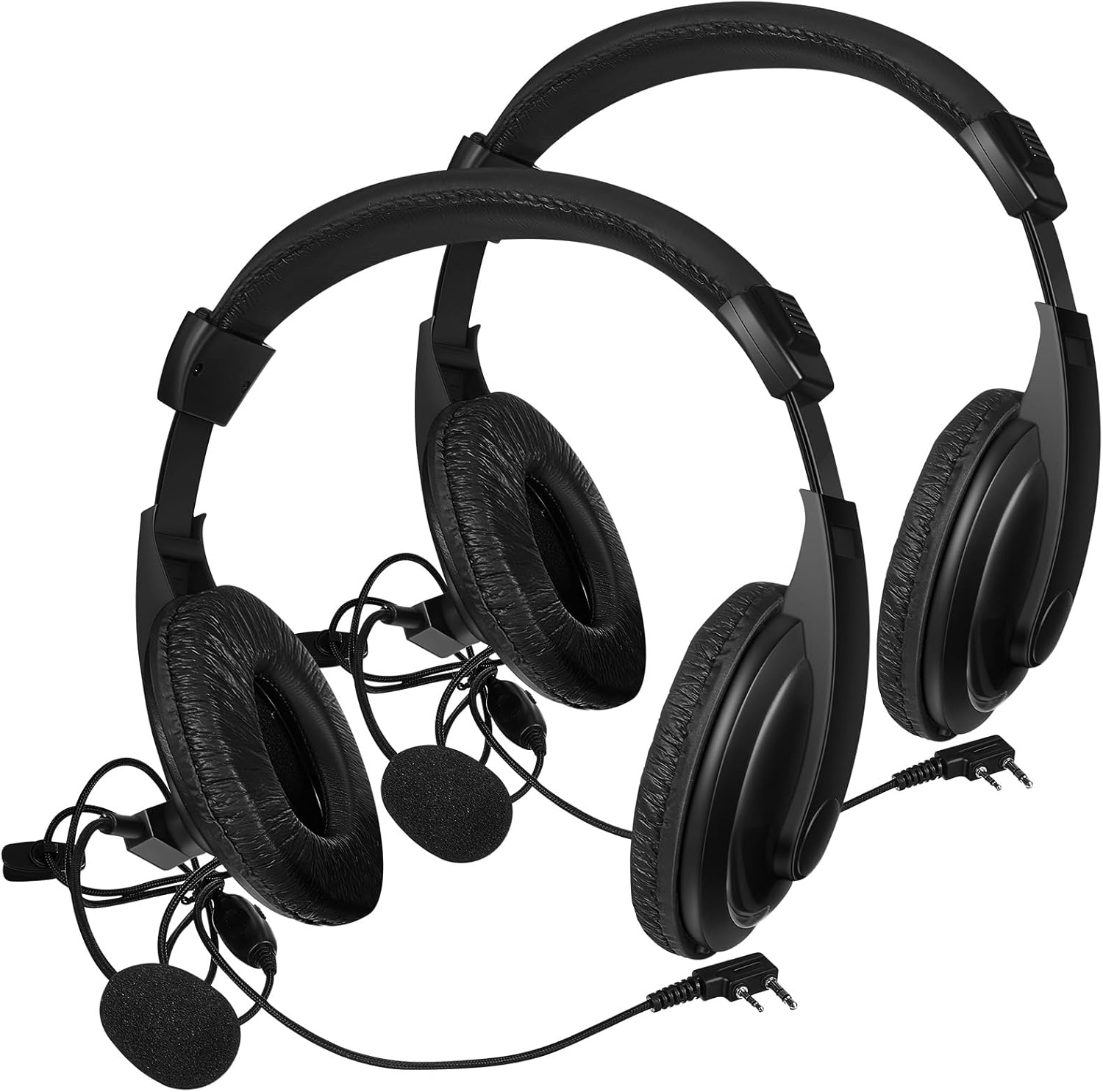 Amazon.com: Copkim 2 Pcs Noise Reduction Walkie Talkie Headset with Mic ...