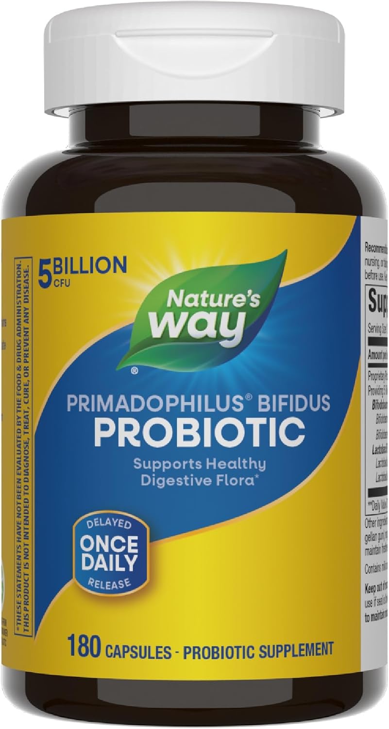 Amazon.com: Nature's Way Primadophilus Bifidus Probiotic, Supports ...