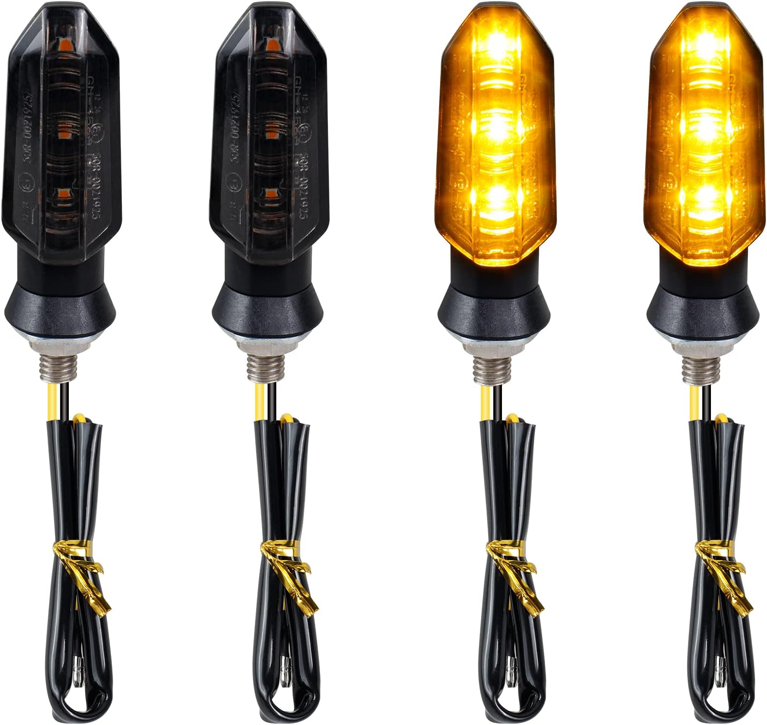 Amazon.com: OSAN Motorcycle LED Turn Signals Indicators Blinkers Lights ...